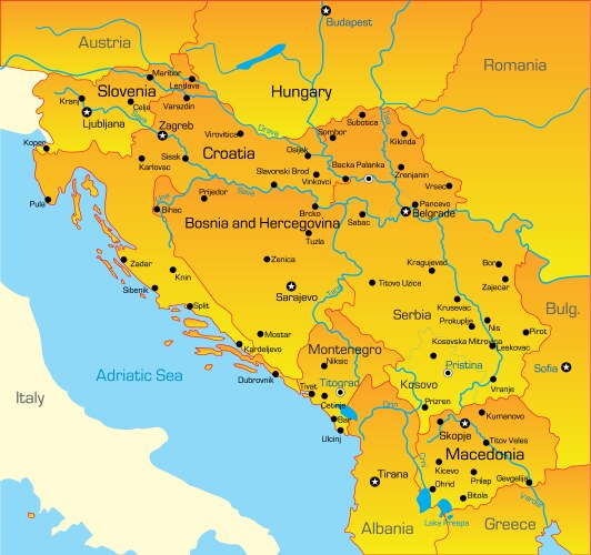 Balkans Map Vector Images (over 2,100)