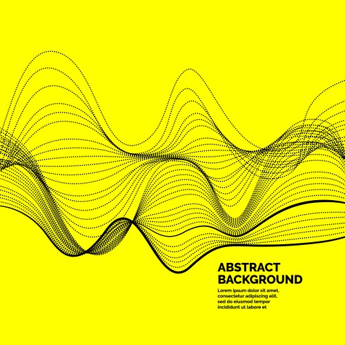 Abstract background with dynamic waves Royalty Free Vector