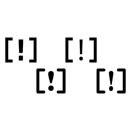 Incorrect symbols set octagon error signs Vector Image