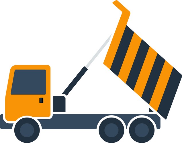 Icon of tipper Royalty Free Vector Image - VectorStock