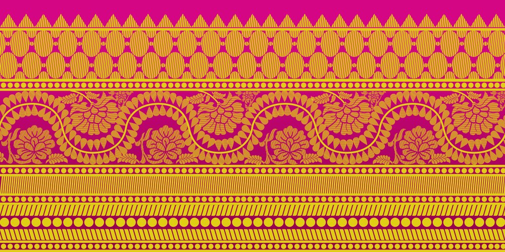 Indian ethnic sari design which is in india Vector Image