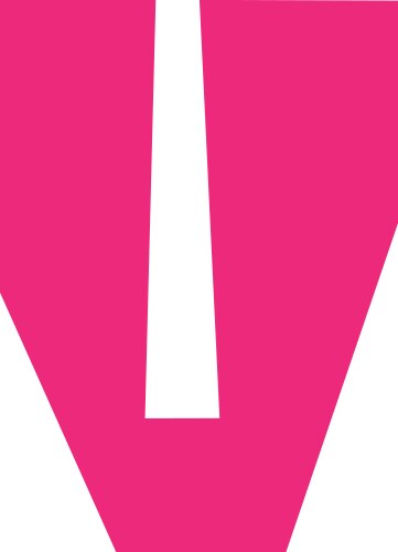 Simple font alphabet cuted from colored paper Vector Image