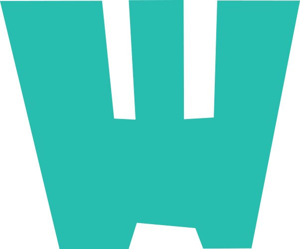 Simple font alphabet cuted from colored paper Vector Image