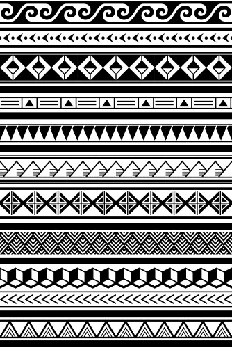 Hawaiian Patterns Tribal Vector Images (over 2,900)
