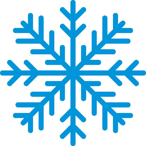 Snowflake Blue Symbol Vector Images (over 38,000)