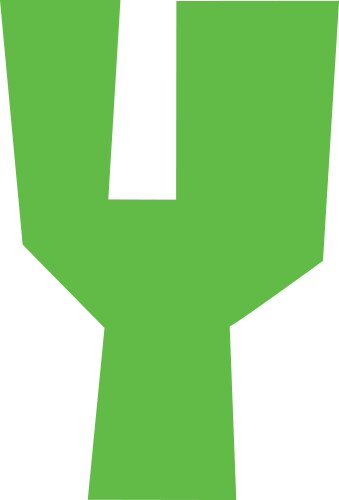 Font paper cut upper case pastel colors Royalty Free Vector