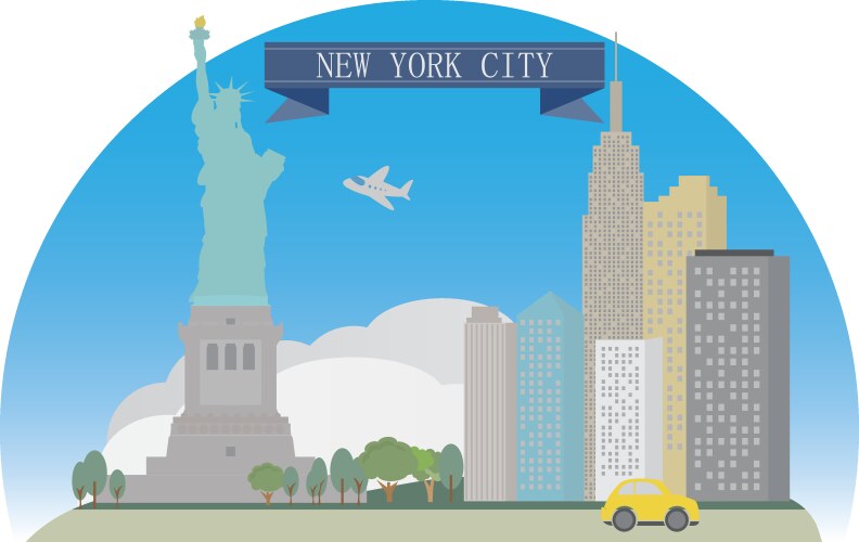 New york elements Royalty Free Vector Image - VectorStock