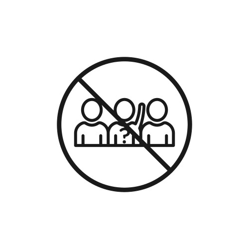 Please do not ask sign Royalty Free Vector Image