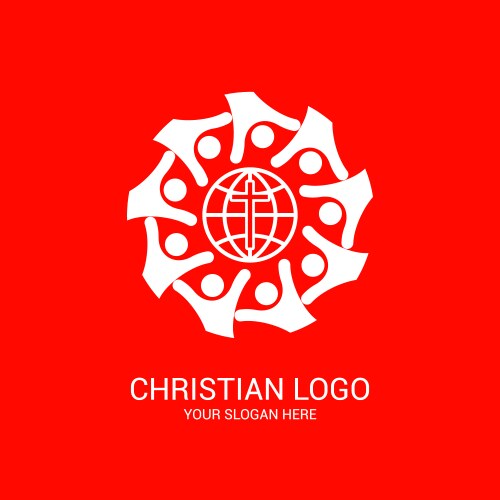 Unity believers in jesus christ Royalty Free Vector Image