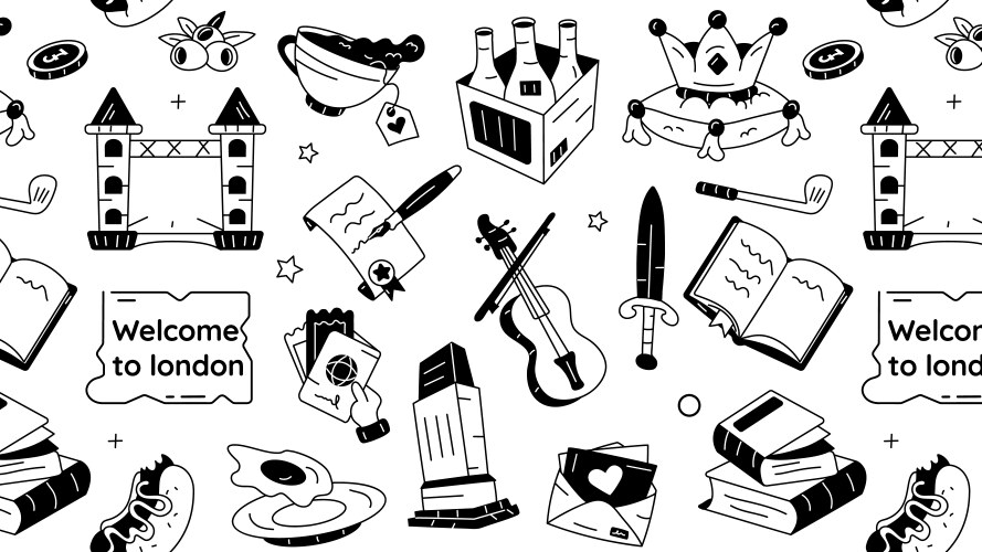 London theme Royalty Free Vector Image - VectorStock