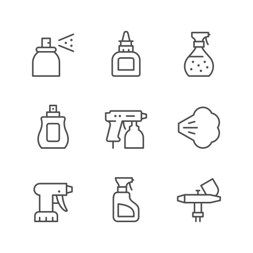 Spray can caps Royalty Free Vector Image - VectorStock