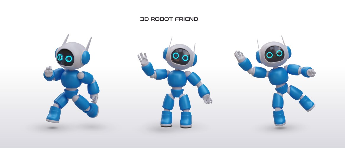 Concept of future technologies cute realistic Vector Image