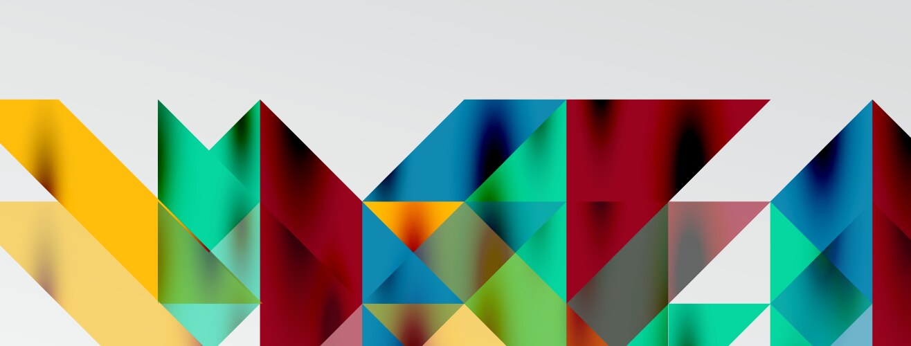 Tech minimal overlapping triangle shapes elements Vector Image