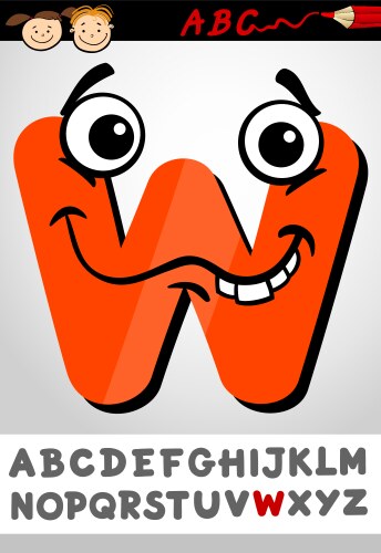 Letter W Cartoon Vector Images (over 1,200)