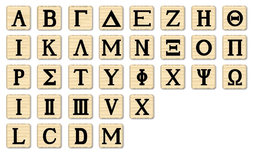 Greek Alphabet Set (15419797) – Royalty-Free Vector | VectorStock