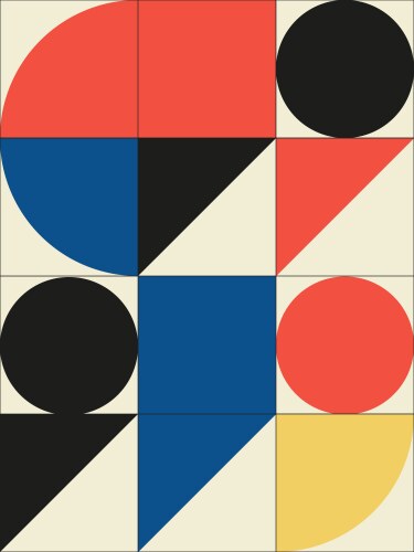 Abstract geometric pattern modern graphic design Vector Image