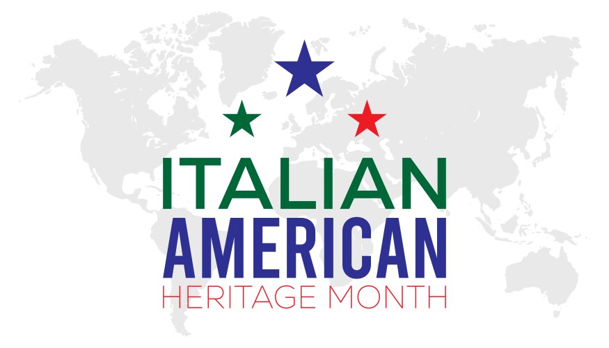 Italian-american heritage month Royalty Free Vector Image