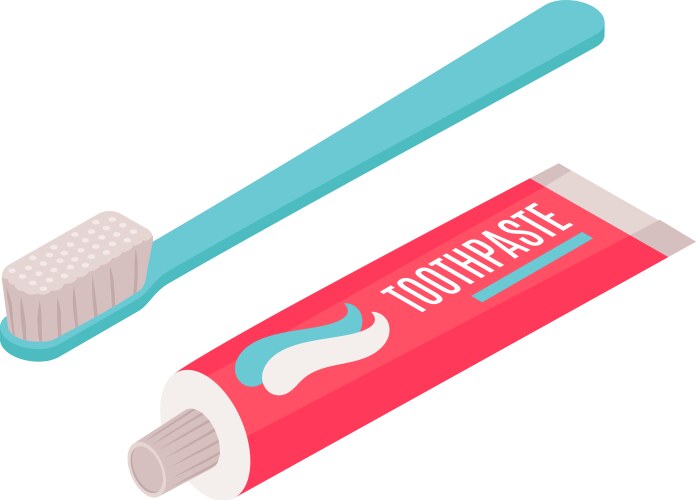 Toothpaste graphic design element isolated Vector Image