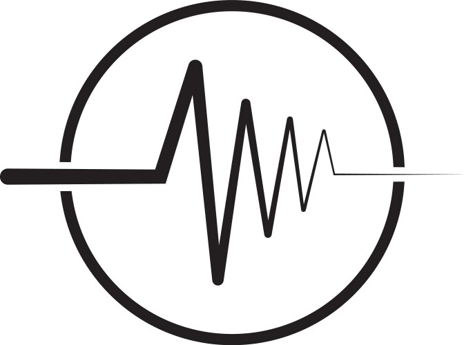 Pulse logo Royalty Free Vector Image - VectorStock