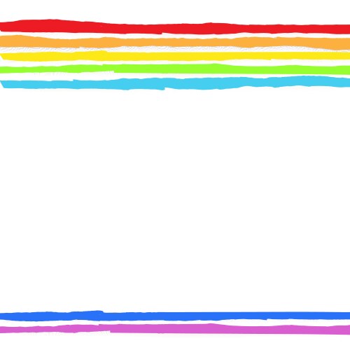 Rainbow border Royalty Free Vector Image - VectorStock