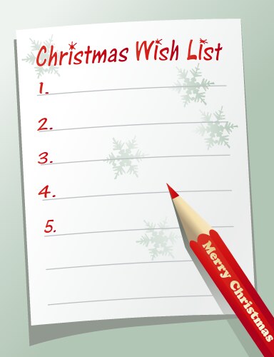 Christmas to do list Royalty Free Vector Image
