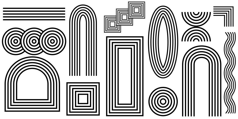 Zen arch 0803 Royalty Free Vector Image - VectorStock