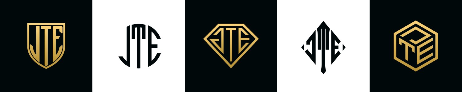 Initial letters cyt logo designs bundle Royalty Free Vector