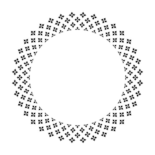 Radial pattern for circle frame Royalty Free Vector Image