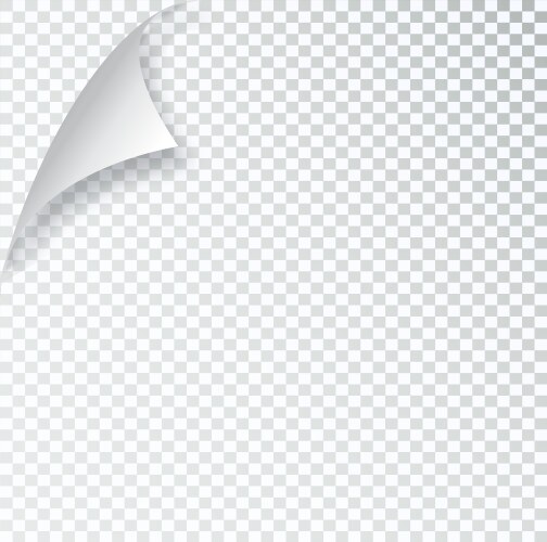 Curly page corner realistic curled Royalty Free Vector Image