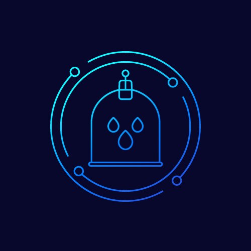 Hijama cupping therapy icon on white Royalty Free Vector