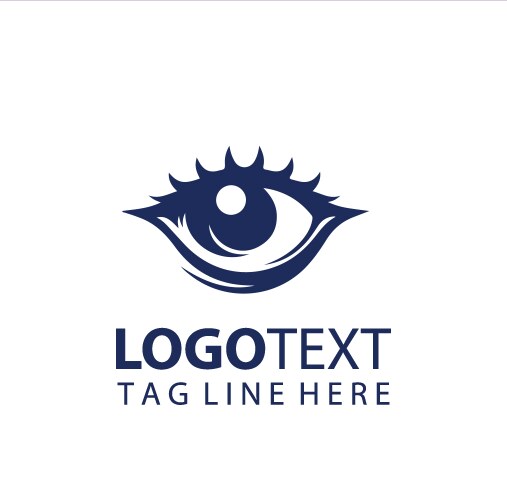 Animal eye logo Royalty Free Vector Image - VectorStock