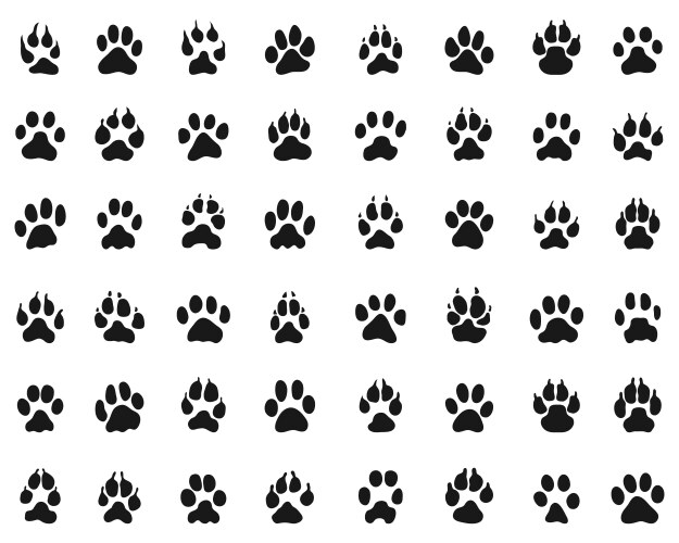 Dog Paw Print Outline Vector Images (over 18,000)