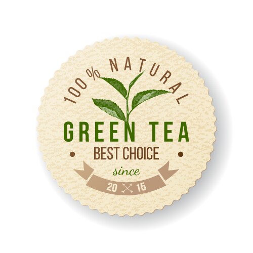 Chamomile herbal tea label Royalty Free Vector Image