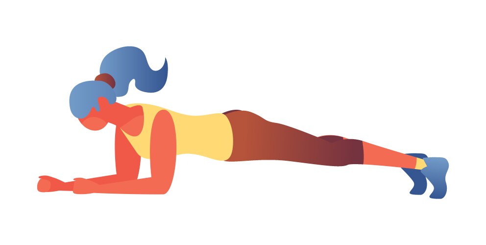 Woman doing clamshells clams exercise Royalty Free Vector