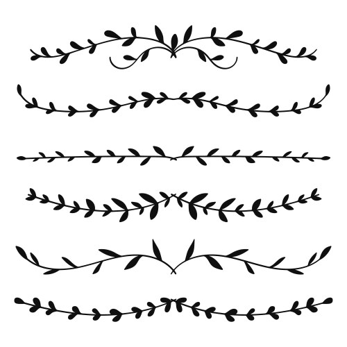 Floral Vine Silhouette Vector Images (over 5,000)