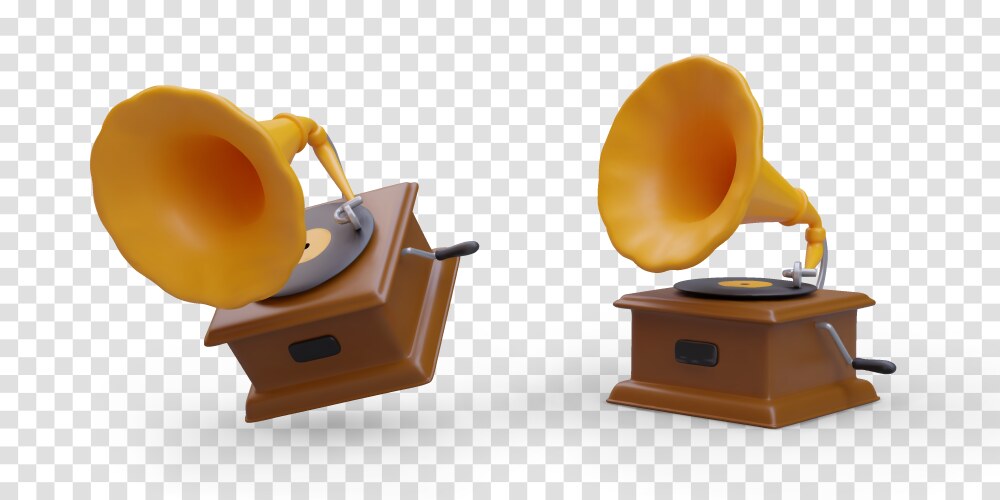 Cartoon Phonograph Vector Images (over 340)