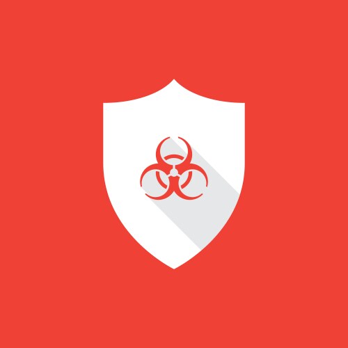 Biohazard sign isolated Royalty Free Vector Image