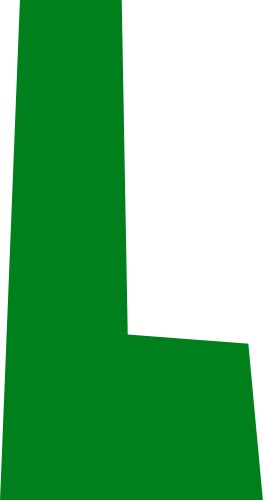 Simple font alphabet cuted from colored paper Vector Image