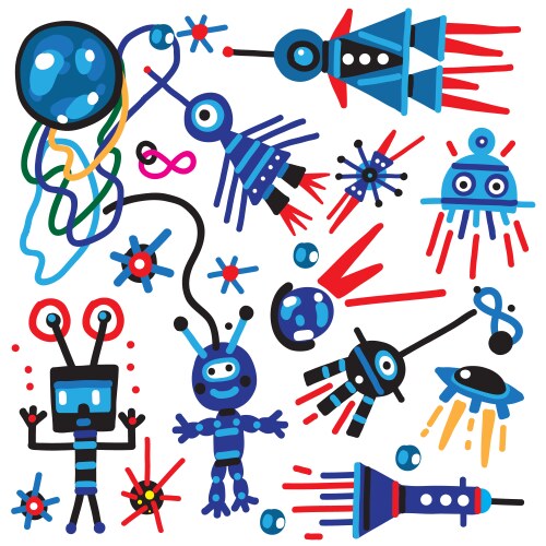 Space Doodles Vector Images Over 58 000