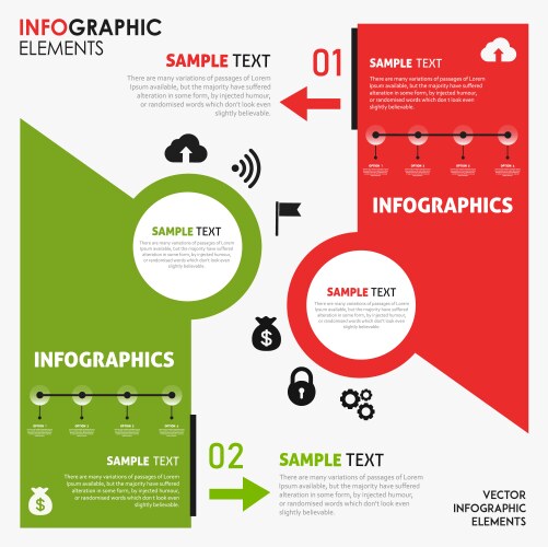 Creative infographics designs Royalty Free Vector Image