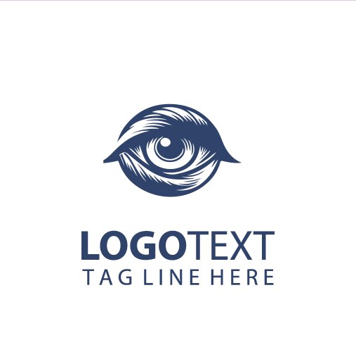 Animal eye logo Royalty Free Vector Image - VectorStock