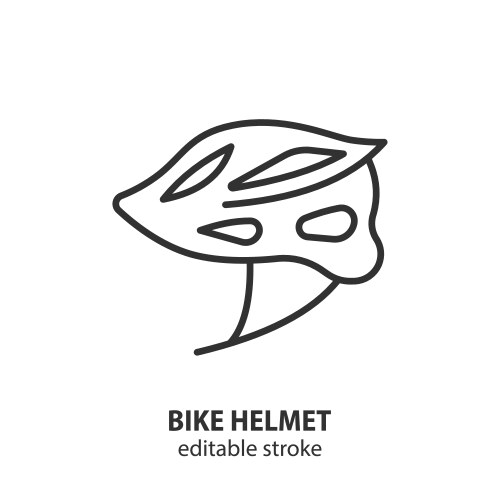 Bike helmet safety icon design Royalty Free Vector Image