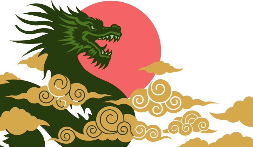 Horizontal Dragon Vector Images (over 870)
