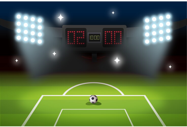 Gradient football field background Royalty Free Vector Image