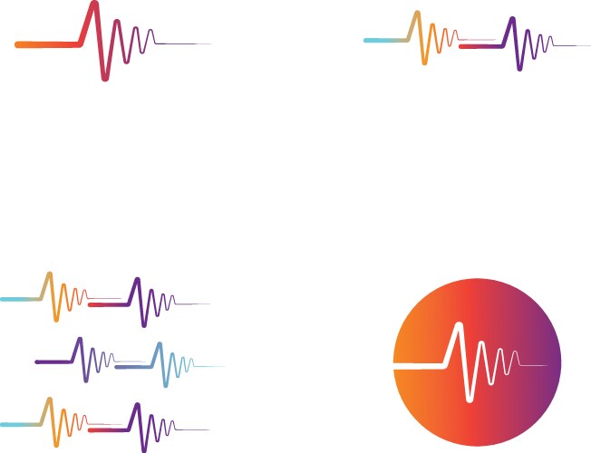 Pulse logo Royalty Free Vector Image - VectorStock