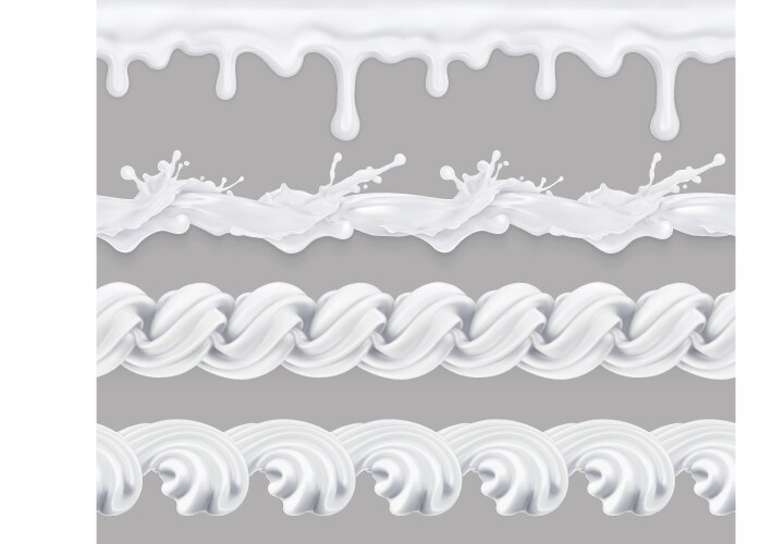 Whipped cream Royalty Free Vector Image - VectorStock