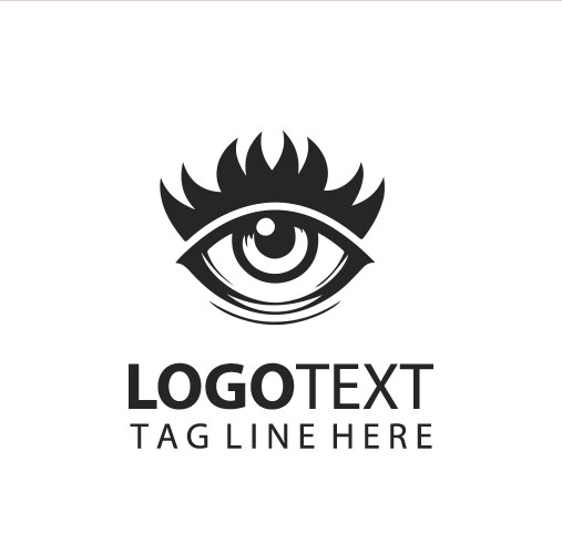 Animal eye logo Royalty Free Vector Image - VectorStock