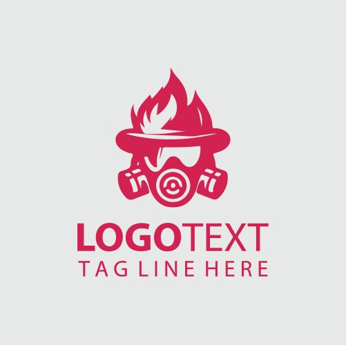 Fire helmet logo Royalty Free Vector Image - VectorStock