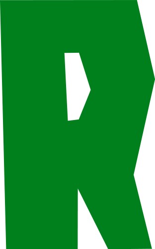 Simple font alphabet cuted from colored paper Vector Image