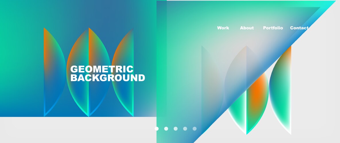 Triangle minimal web site page background design Vector Image